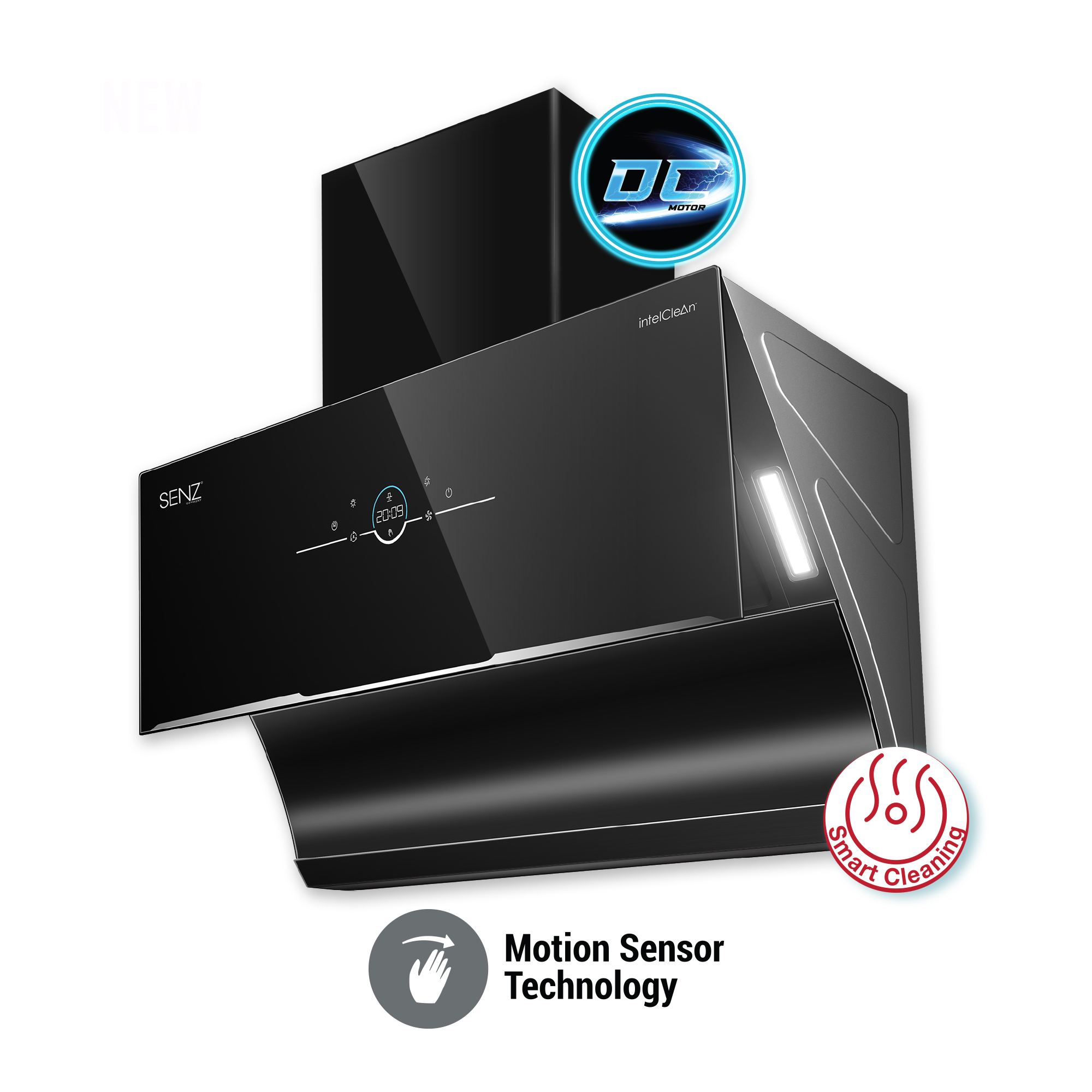 SENZ AURORA DC Motor Heat Pro intelClean Cooker Hood – Senz