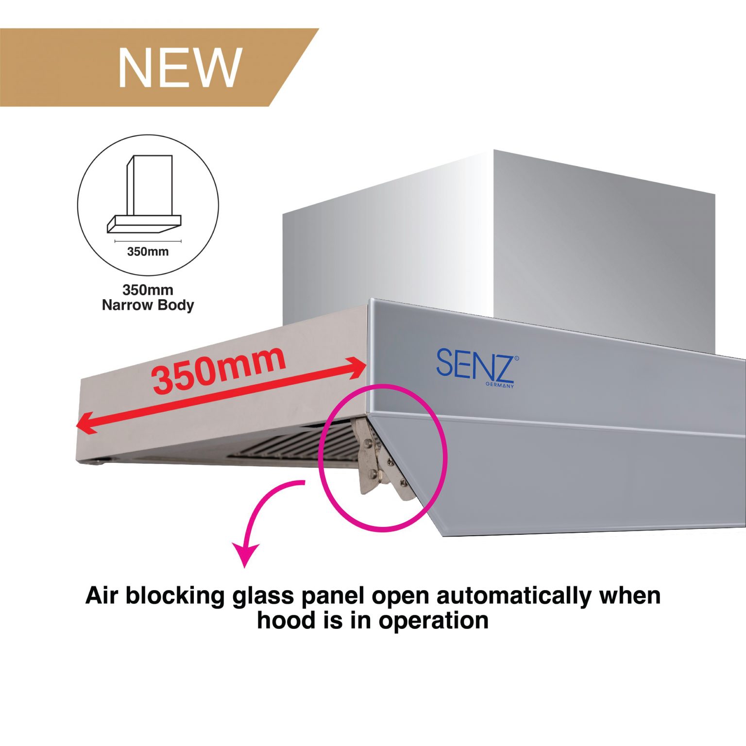 SENZ BONITA HeatPro intelClean Chimney Cooker Hood – SENZ