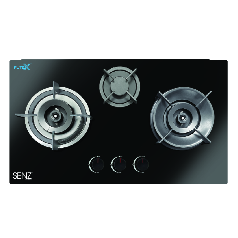 SENZ TRESOR Anti-Dry Burning Technology 3 Plate Burner Gas Stove – Senz