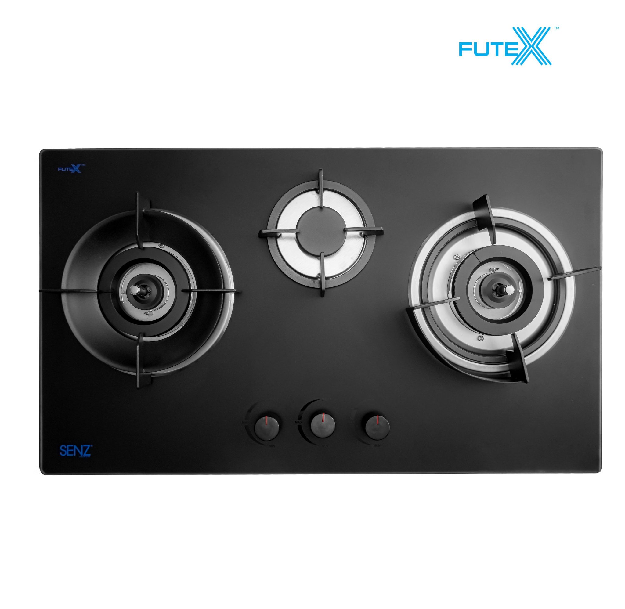 SENZ TRESOR Anti-Dry Burning Technology 3 Plate Burner Gas Stove – Senz