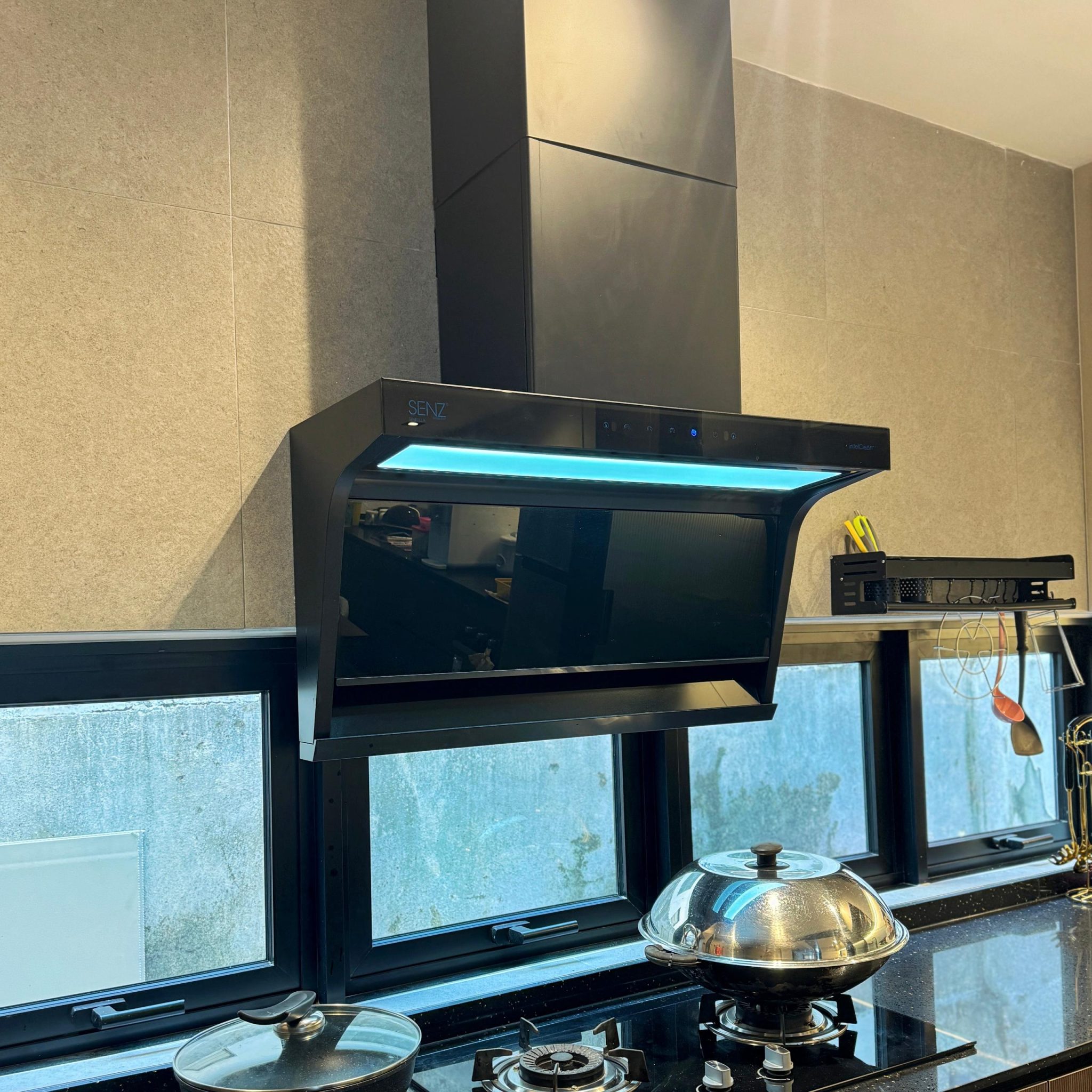 SENZ SENSILLA DC L Shape Design Heat Pro intelClean Cooker Hood – SENZ