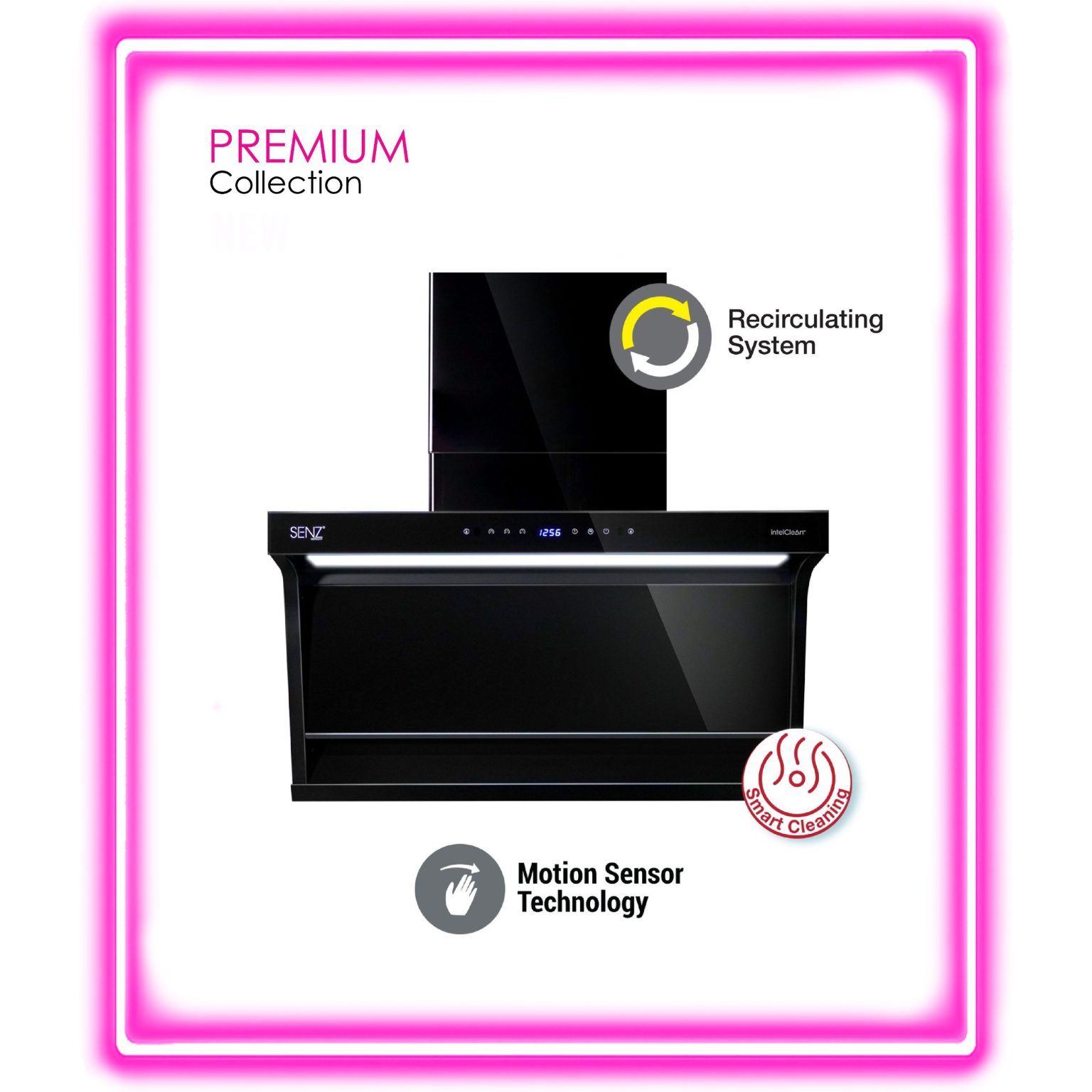 SENZ VISTO L Shape Design Heat Pro intelClean Cooker Hood – SENZ