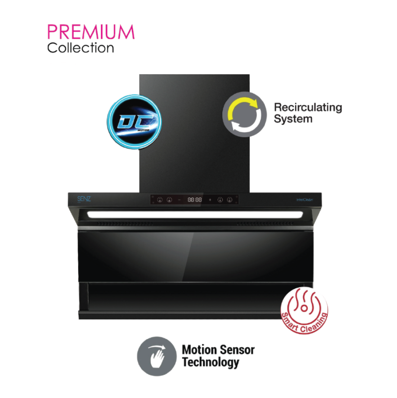 SENZ ADEL Compact L Shape HeatPro intelClean Cooker Hood – Senz