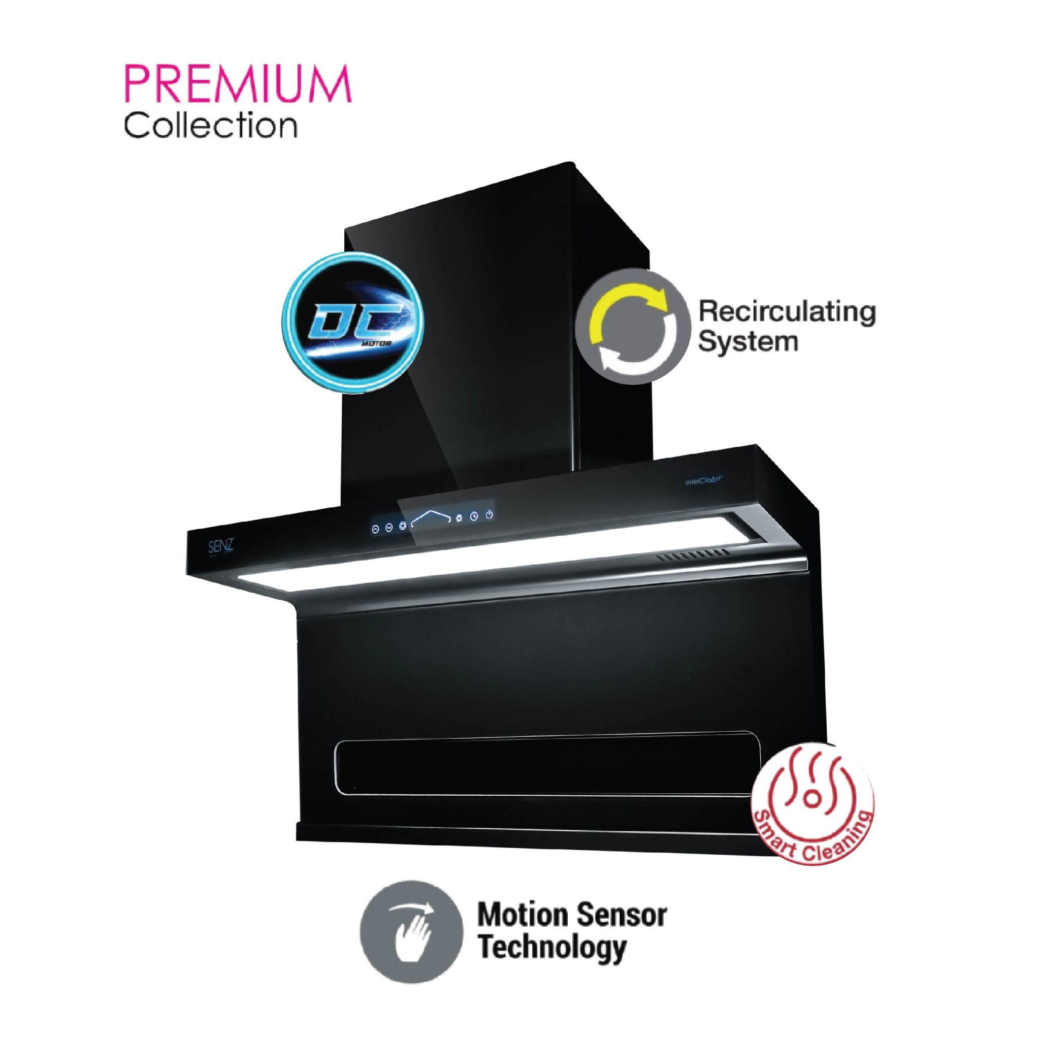 SENZ STELLA DC L Shape HeatPro intelClean Cooker Hood – SENZ