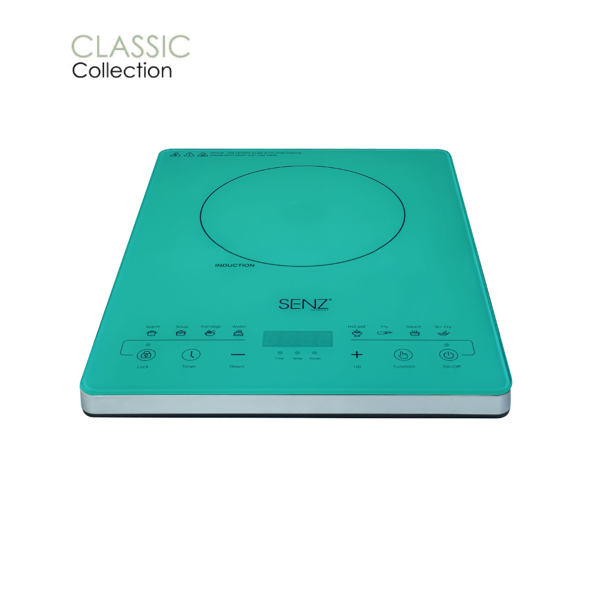 SENZ AURA Series Color Single Induction Cooker – Forest Green – Senz
