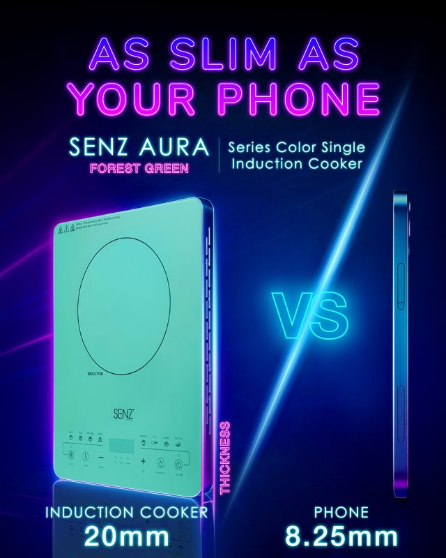 SENZ AURA Series Color Single Induction Cooker – Forest Green – SENZ